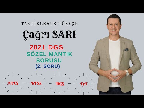 2021 DGS Sözel Mantık Sorusu (2. Soru) 💯