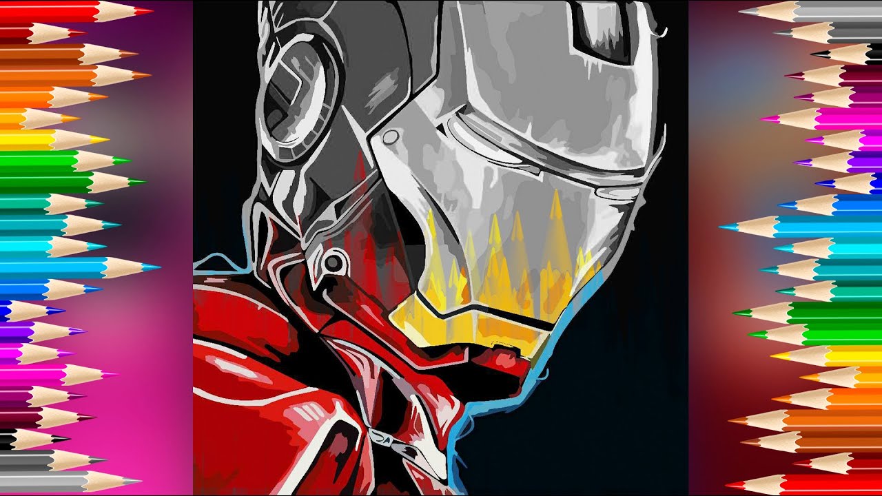 Marvel's Iron Man Coloring by Numbers | Colorful Creations - YouTube