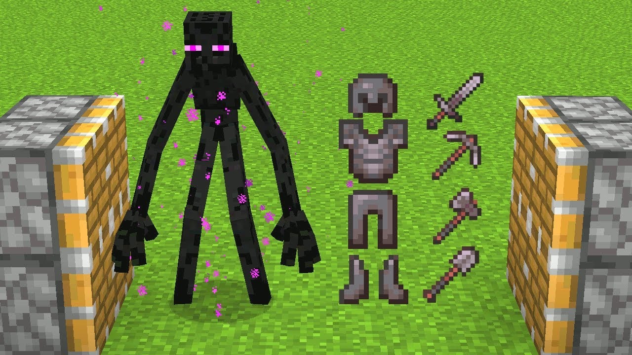 mutant enderman + all netherite armor = ??? - YouTube