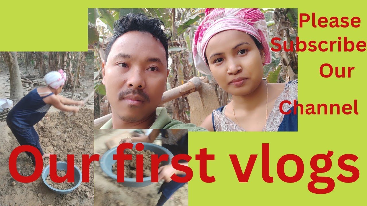 Our first time vlogs video|| village life||our first vlogs in youtube@merina&simantavlogs - YouTube