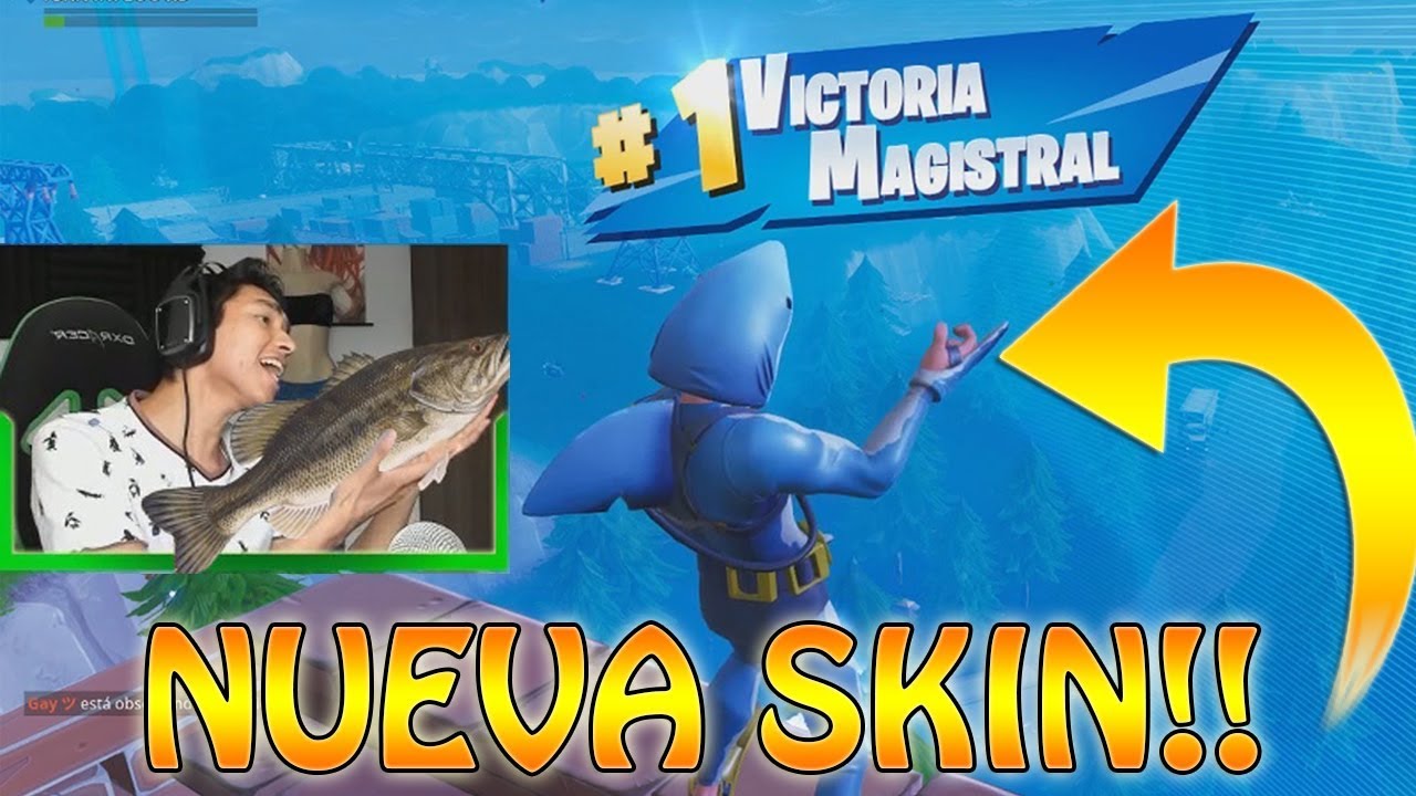 Ganando con la NUEVA skin de TIBURÓN!! - Fortnite - YouTube