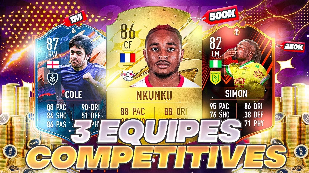 Les 3 Meilleurs Équipes Compétitives pour FUT Champions 🔥 (250k/500k ...
