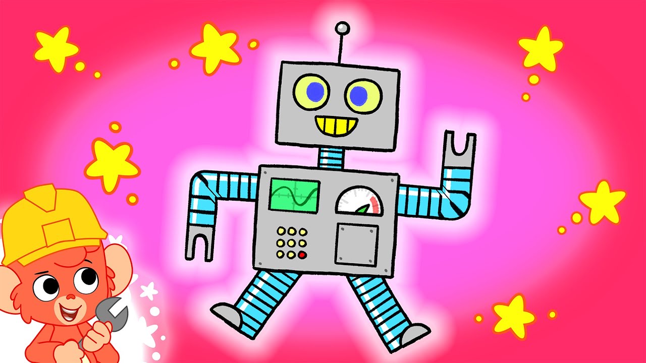 Club Baboo | Building a ROBOT! | Let's build a robot kids cartoon - YouTube