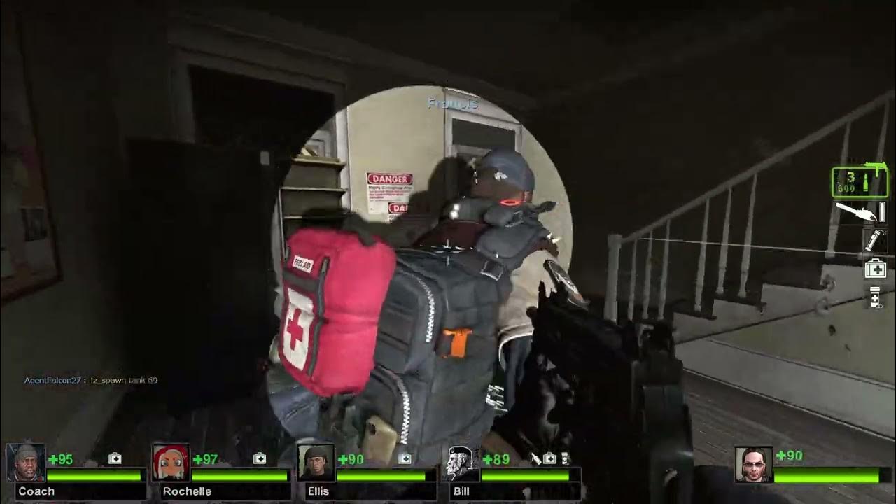 Left 4 Dead 2 - Dark Parish Campaign With All 8 Survivors Gameplay (L4D1 Animations) - YouTube