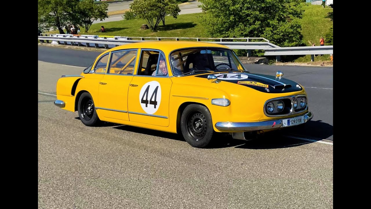 Tatra 603 On Track Czechoslovakian V8 Engine Sound June 2022 - YouTube