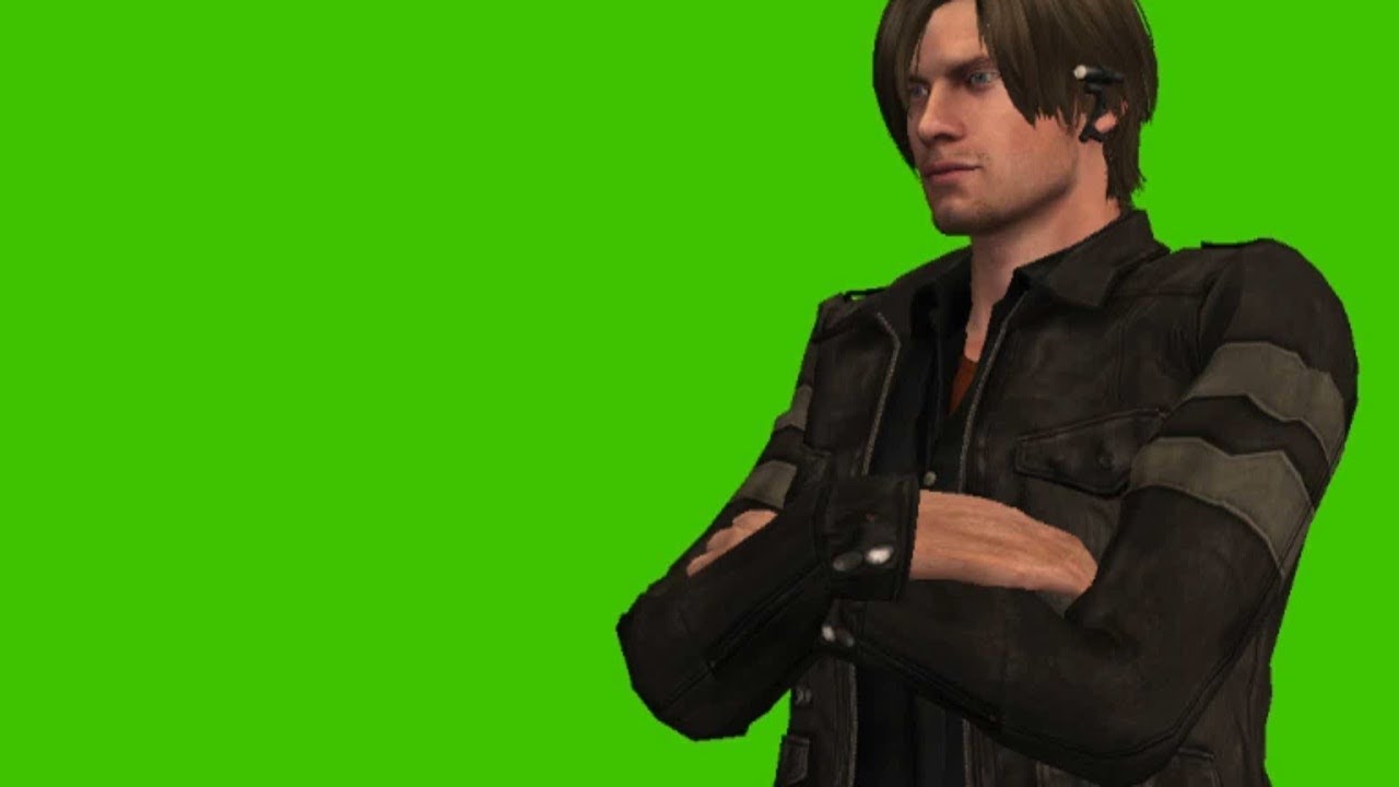 Green Screen Leon Kennedy Resident Evil 6 Part 2 - YouTube