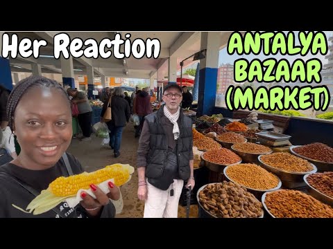 I Took My Wife Shopping in Antalya Bazaar And We Found Typical Kenyan Food That Made Felt At Home 