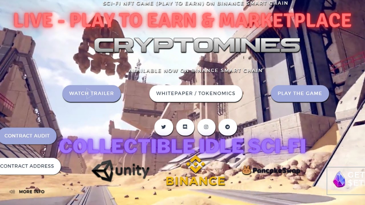 CRYPTOMINES NFT GAME - COLLECTIBLE IDLE SCI-FI - PLAY TO EARN ...
