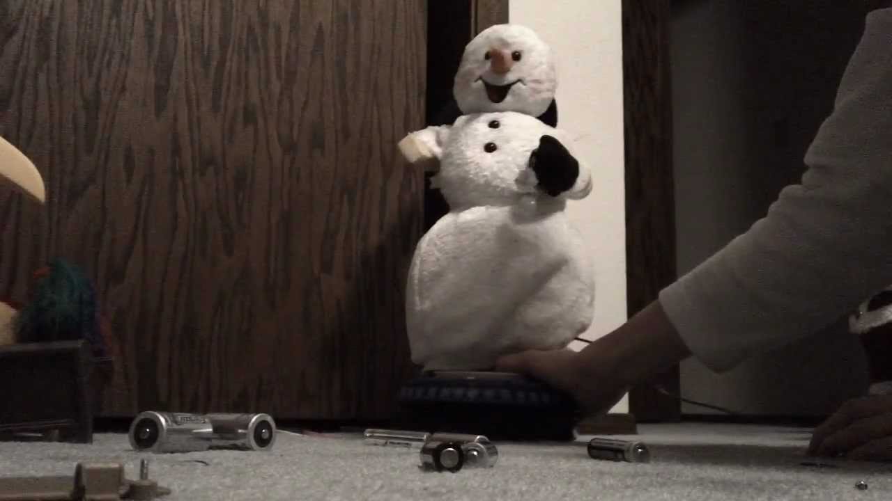 very very very broken spinning snowflake snowman - YouTube