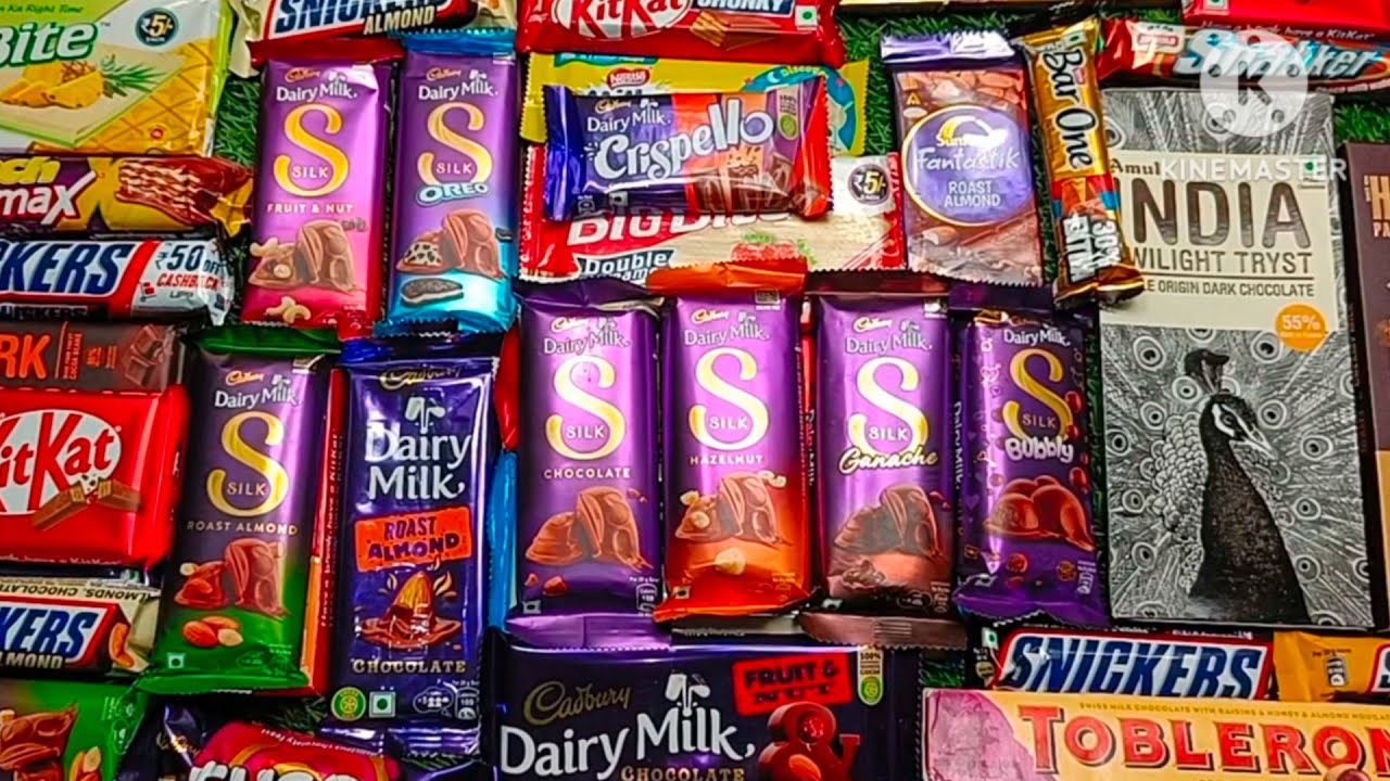 Cadbury Dairy Milk Silk,Bar one, KitKat, Nestle @ChocolateCrazyASMRTv ...