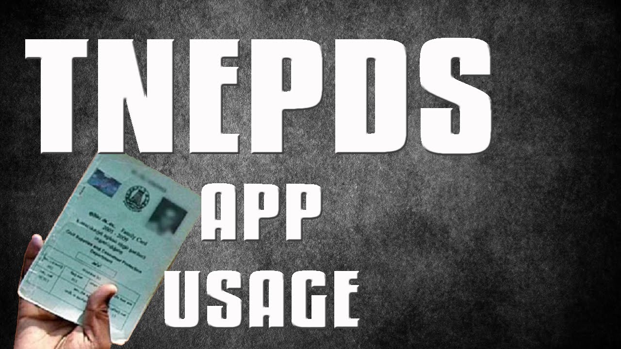 TNEPDS | AADHAR CARD UPDATE IN RATION CARD USING TNEPDS | TNEPDS ONLINE ...