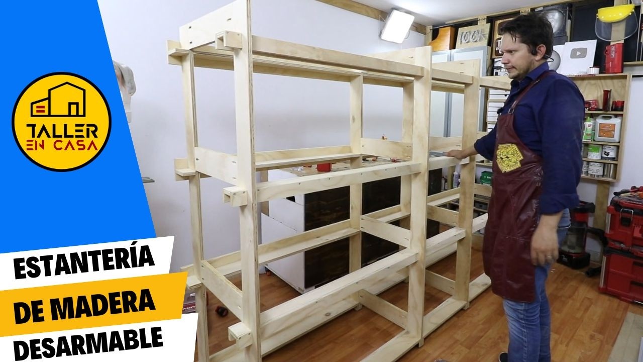 Paso a Paso: Cómo Construir una Estantería Robusta y Desmontable - YouTube