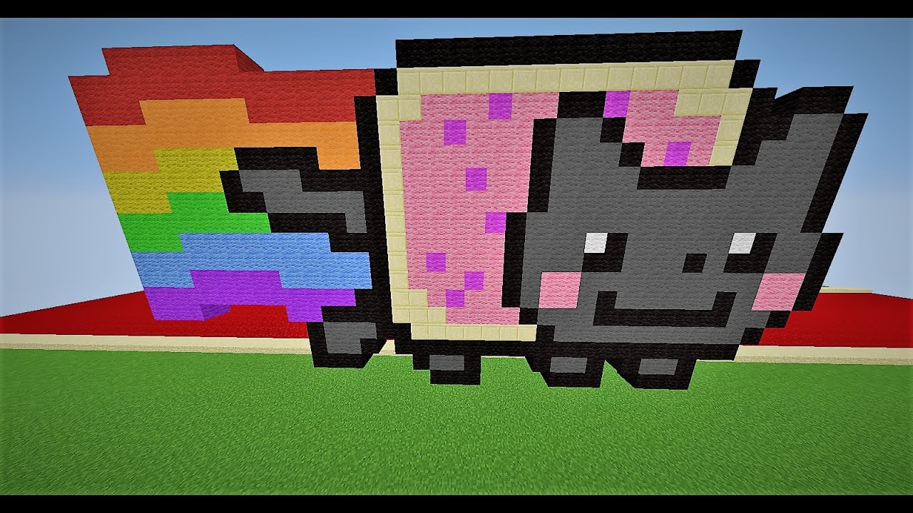 Nyan Cat Minecraft Speed Build - YouTube