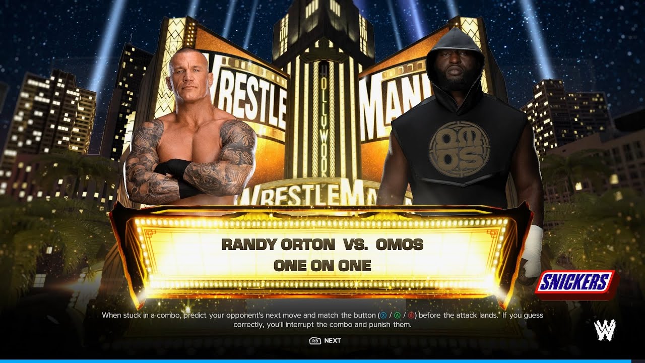 WWE 2K24 RANDY ORTON VS. OMOS - YouTube