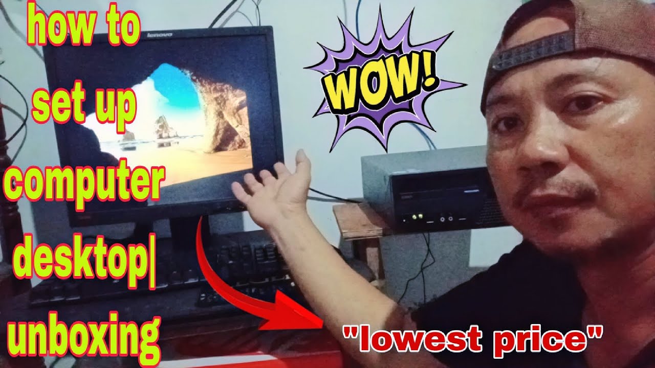 Murang!murang halaga nang computer set.nabili ko sa online|paano mag set up(step by step) - YouTube