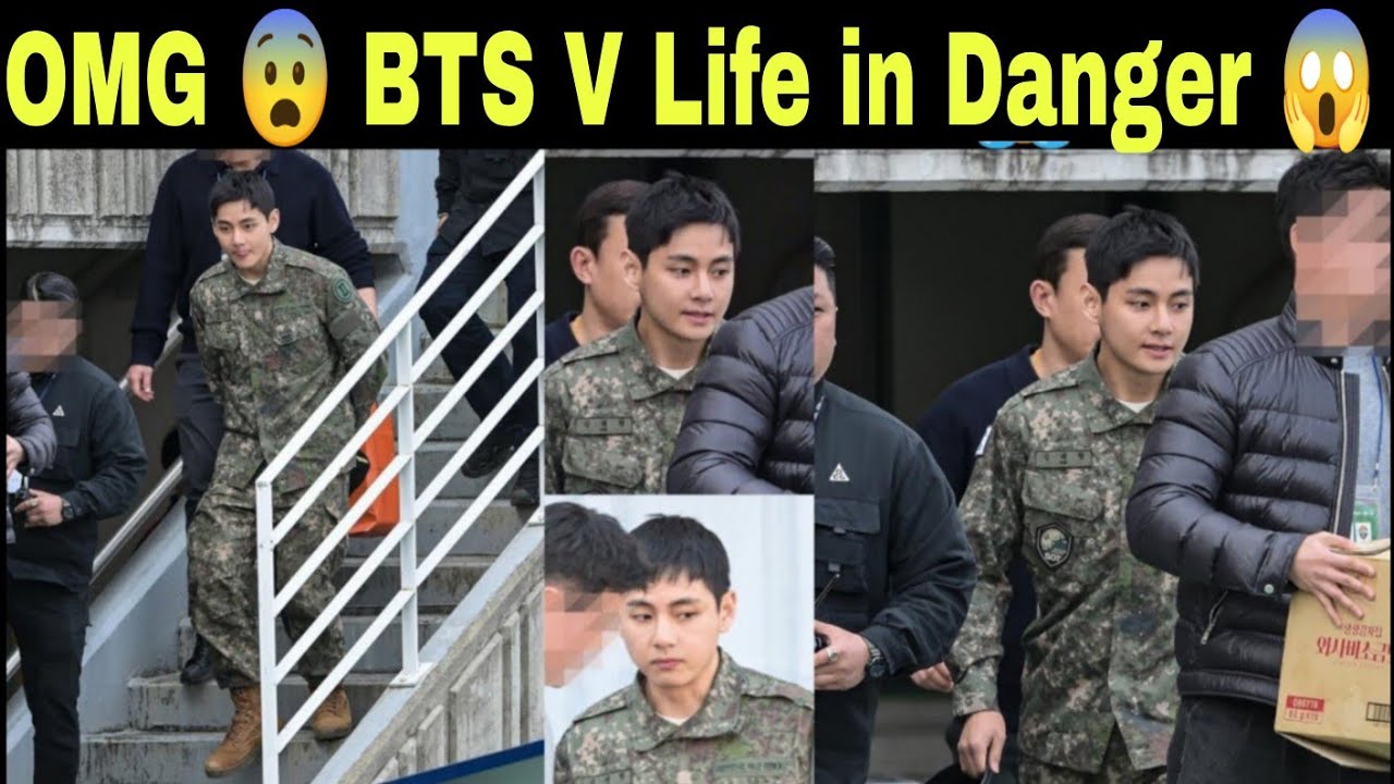 OMG 😱 BTS V Life in Danger 😨 BTS V Security At Football Match 🥰 BTS ...