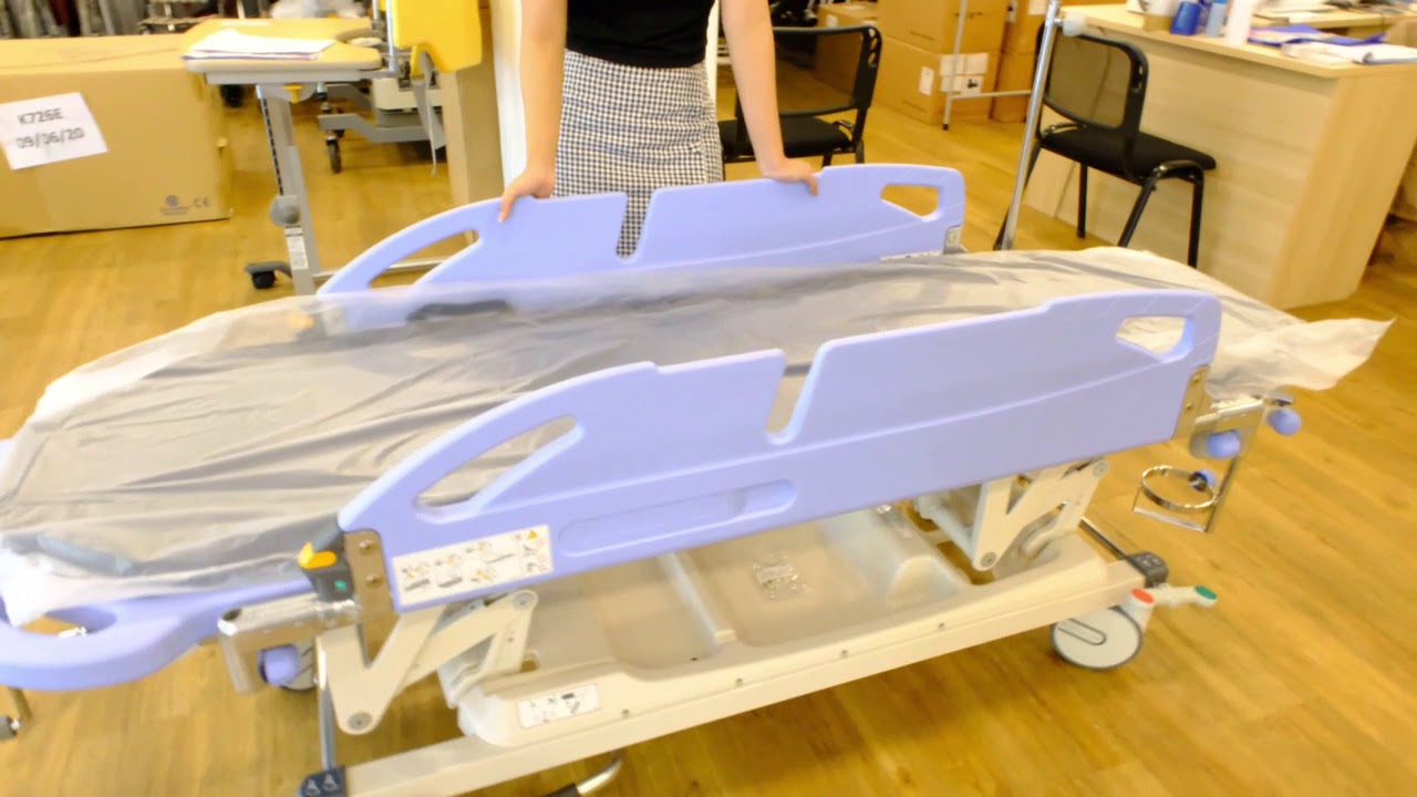 Paramount Bed Stretcher KK 728E (Emergency Patient Trolley) - YouTube