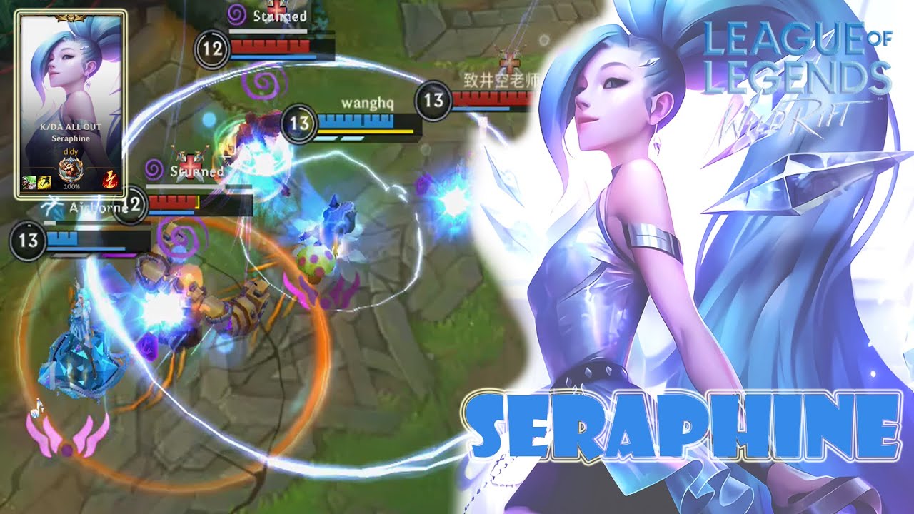 SERAPHINE Skin Spotlight! Passive Music! League of Legends: Wild Rift ...
