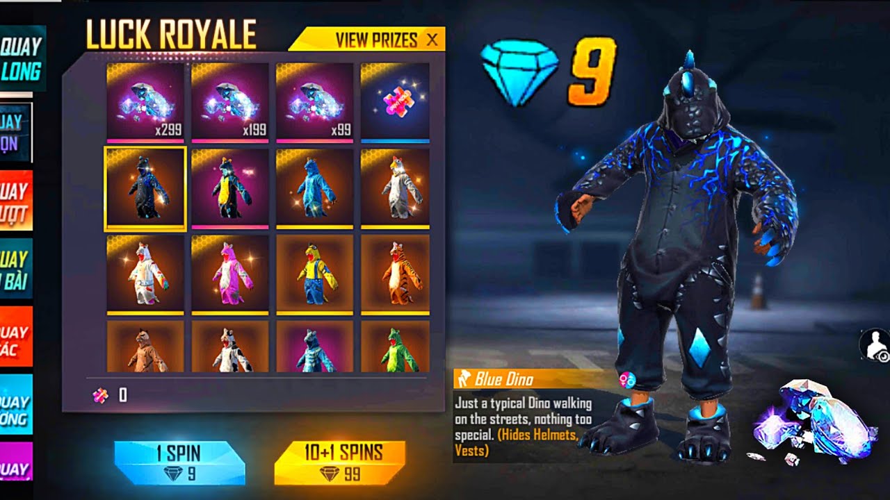 SPIN NEW AMAZING ROYALE 😱 ALL DINO BUNDLES 💎 DIAMONDS 🔥 FREE FIRE - YouTube