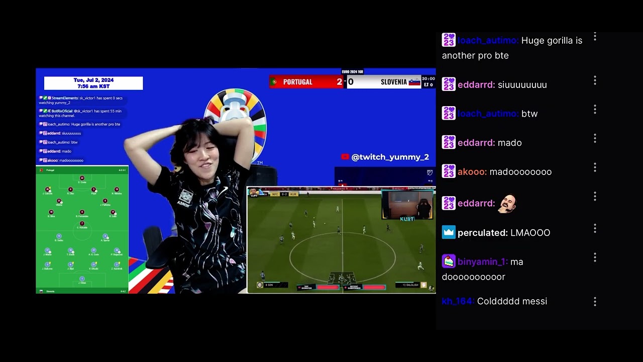 @twitch_yummy_2 reacts to prime Kurt0411 playing FIFA - YouTube