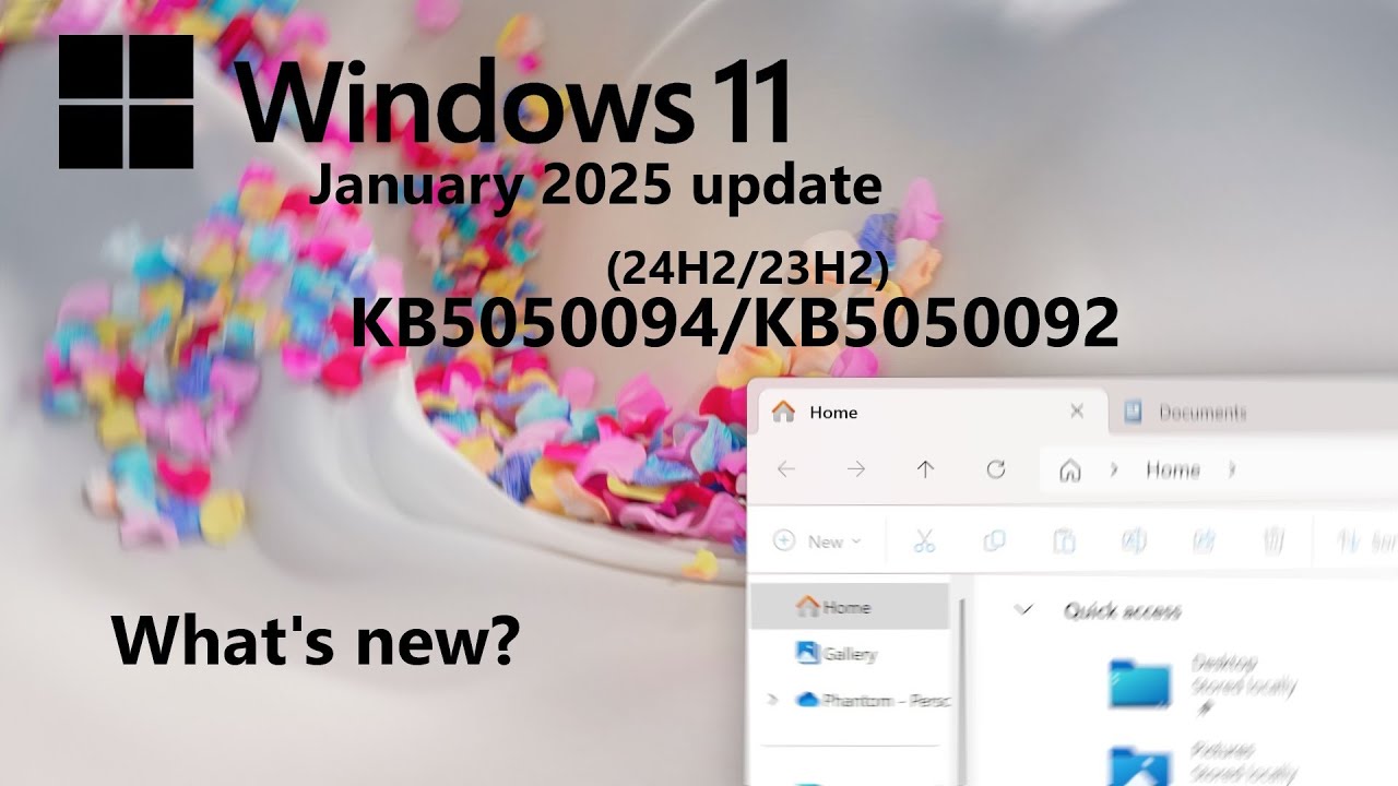 Windows 11 January 2025 update (KB5050094/KB5050092) - what's new ...