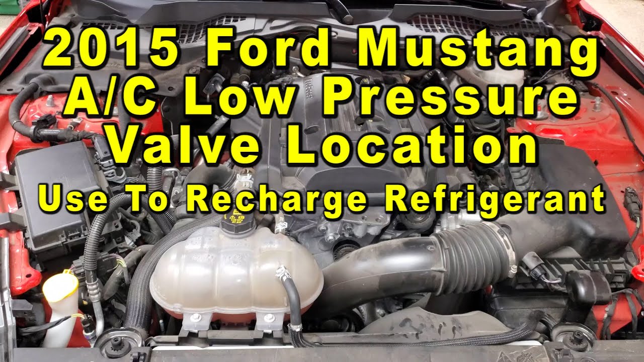 2015 Ford Mustang AC Low Pressure Valve Port Location - Use To Recharge ...