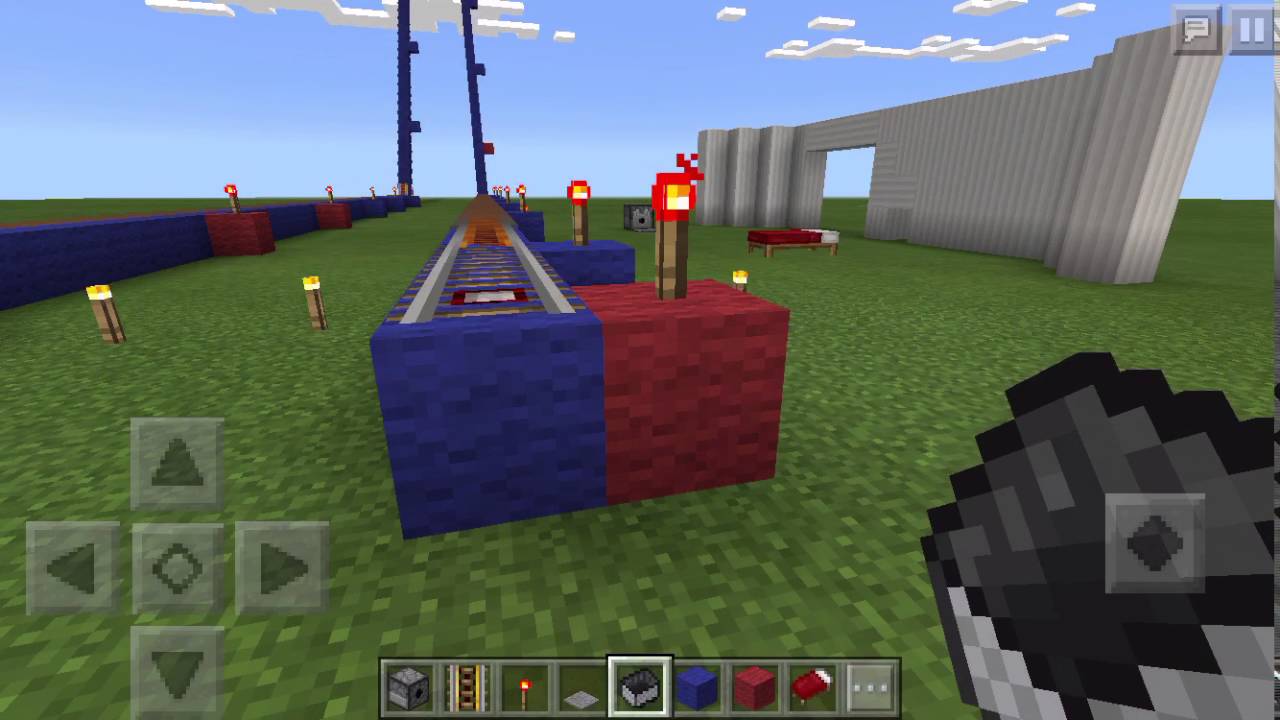 Superman escape from krypton ride in minecraft - YouTube