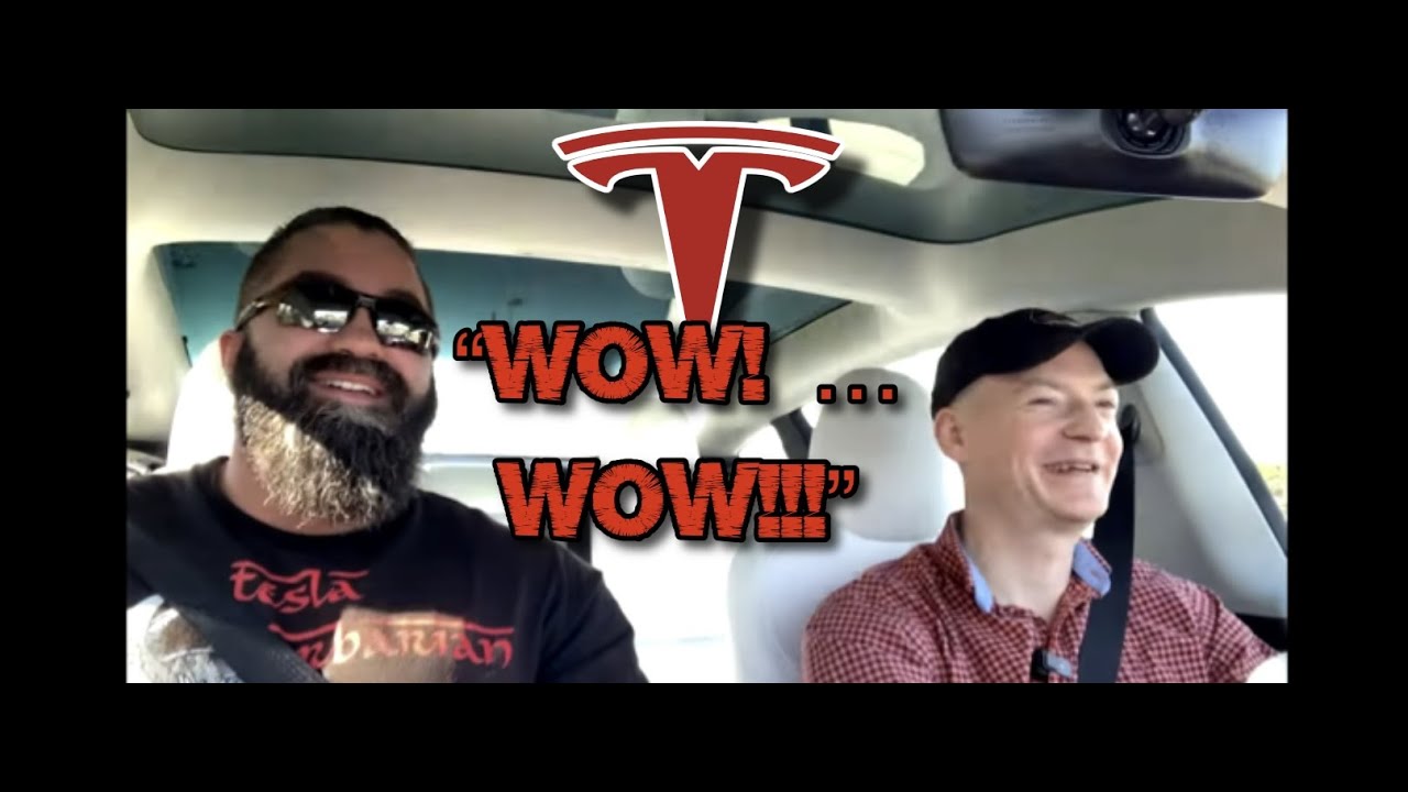 First Time Tesla Test Driver Is Amazed by Tesla Model 3! - Tesla Smile ...