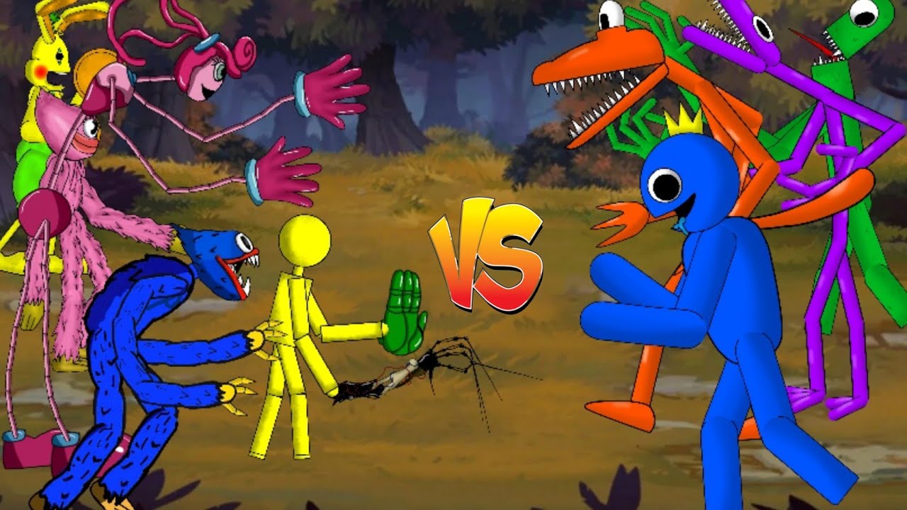 POPPY PLAYTIME VS RAINBOW FRIENDS ANIMATION | BATTLE OF HEROES, WHO ...