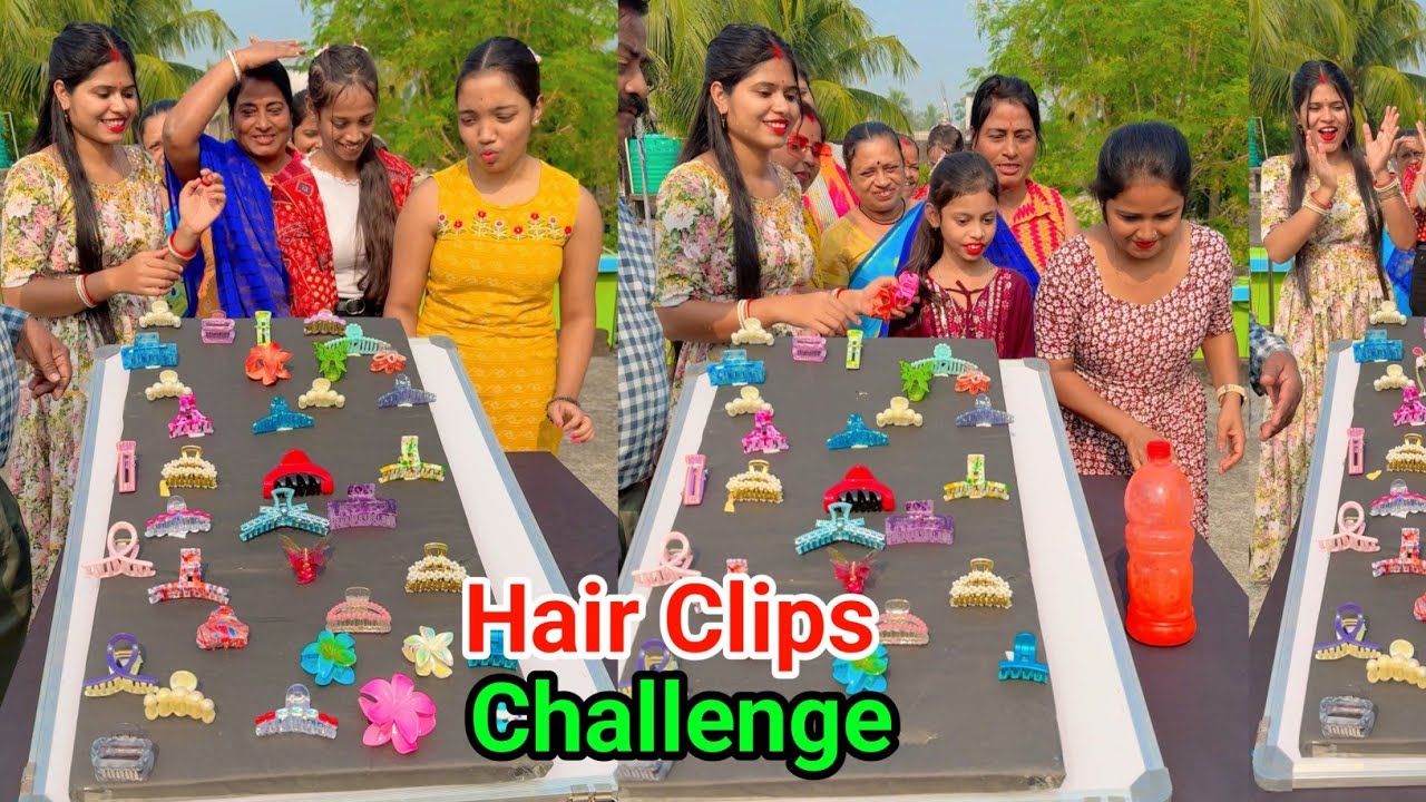 Girls Hair Clips Variety Collection Funny Challenge Video || Sumis ...