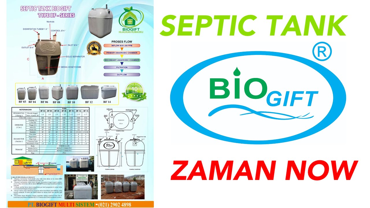 septic tank biogift bf 03, septic tank biogift bf series, septictank ...