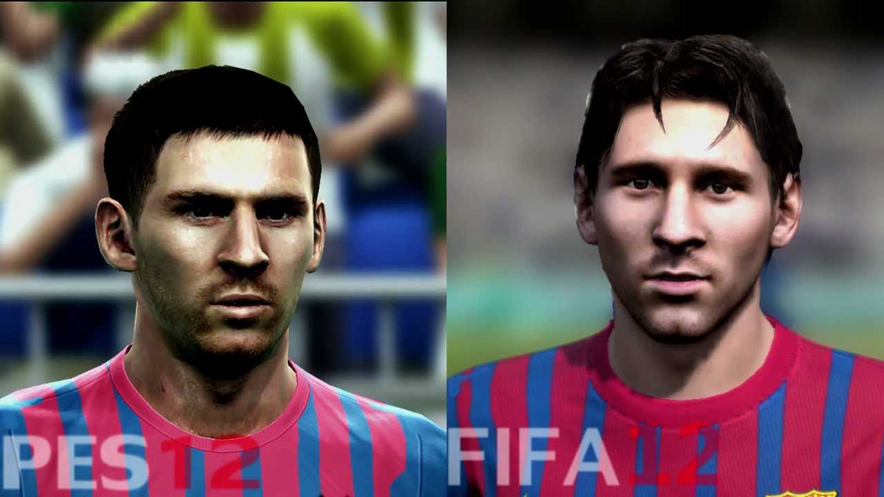 PES 12 vs FIFA 12 | Part I faces - YouTube