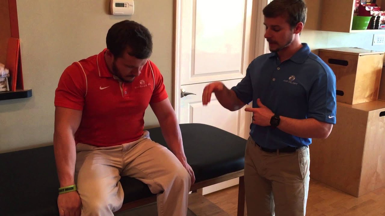 Seated Hamstring Floss - YouTube