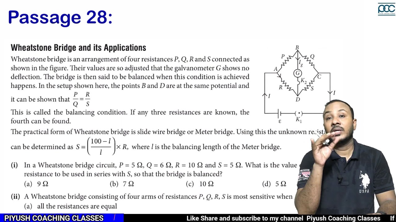 #class12|physics|current electricity|case study|passage 28|wheatstone ...