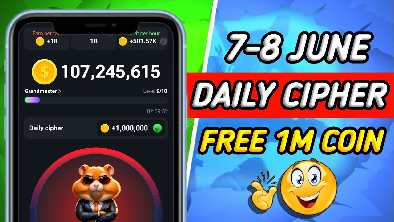 Hamster Kombat Daily Cipher 7 June | Daily Cipher Hamster Kombat 7June | MY CARRIER | Daily ...