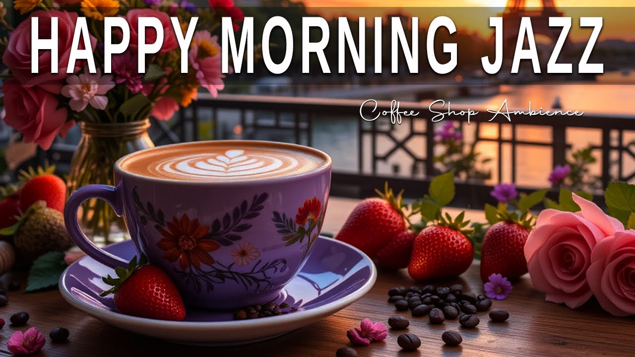 Happy Morning Jazz☕ Bossa Nova Instrumental & Relaxing Jazz Cafe Music ...