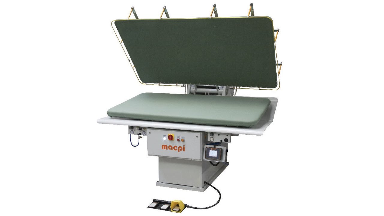 macpi 225 PRESSING MACHINE FOR VARIOUS GARMENTS - YouTube