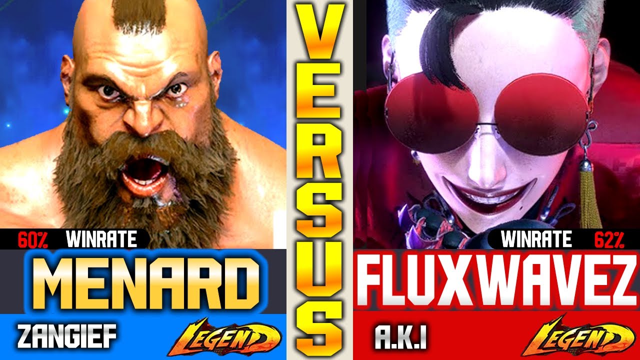 SF6 MenaRD (Zangief Vs FluxWaveZ) AKI High Level - YouTube