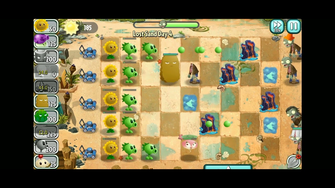 PvZ Travel Beach Lost Sand Day 4 speed Tile's Warned Heat wave Event ...