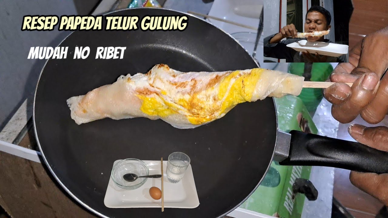 Cara Membuat Papeda Cilung Dengan 1 Telur Jadi 1 Tusuk - YouTube