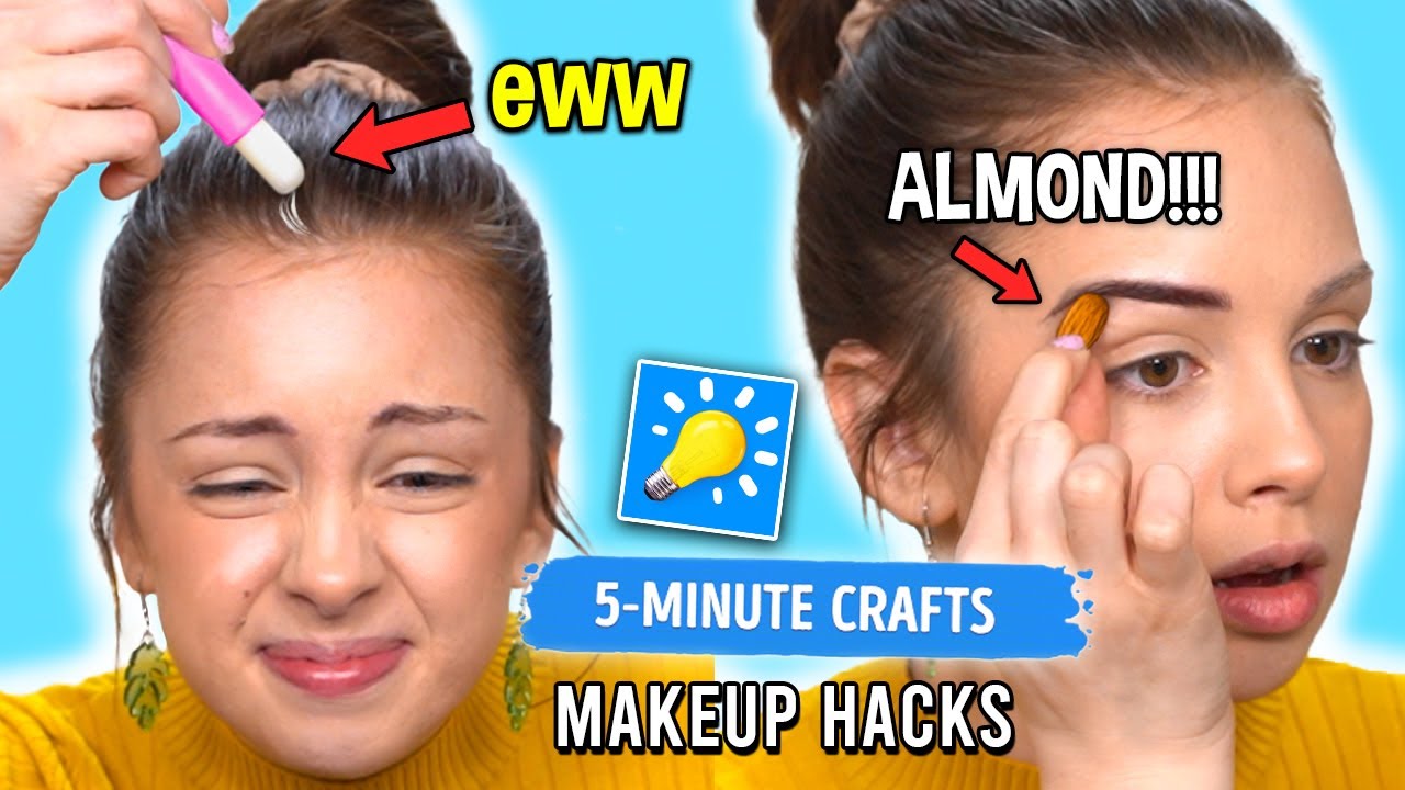I TESTED VIRAL 5 Minutes Crafts Makeup Hacks for BRAVE GIRLS - YouTube