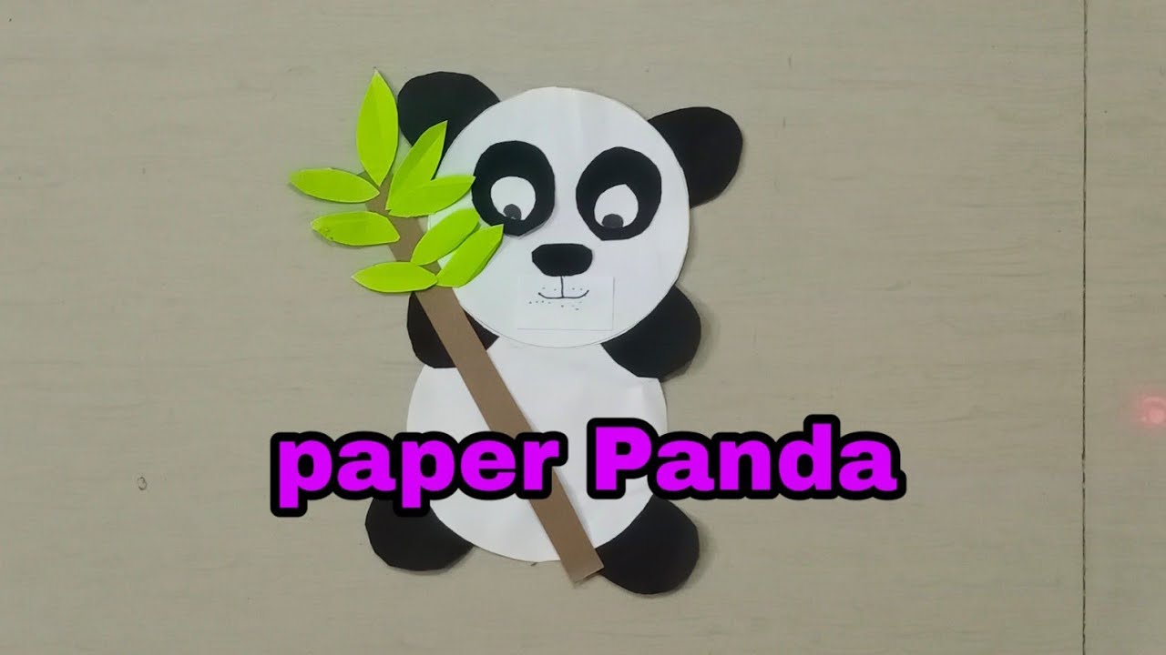 How to make easy paper Panda - YouTube