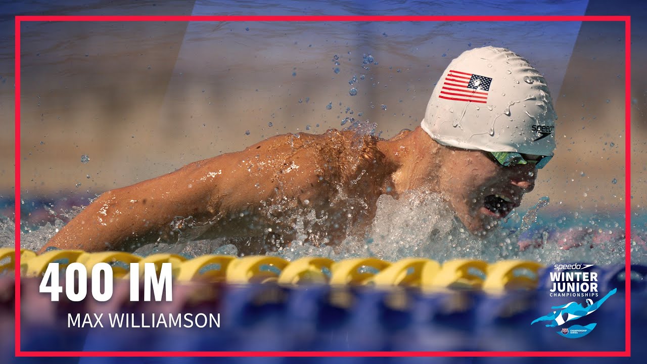 Max Williamson Crushes the Field in Men's 400 IM | 2022 Speedo Winter ...