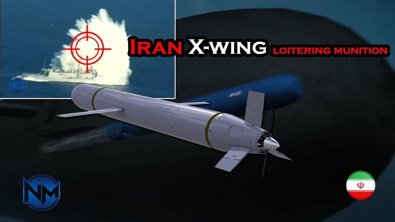 Iran’s armed forces unveiled an innovative X-wing loitering munition ...