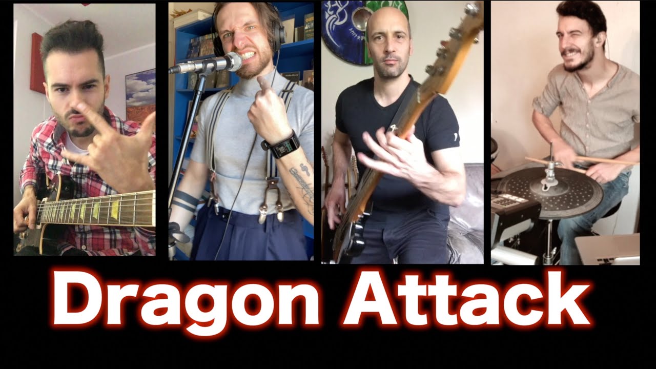 Queen - Dragon Attack | Virtual Band | CELLO vs GUITAR + Christian ...