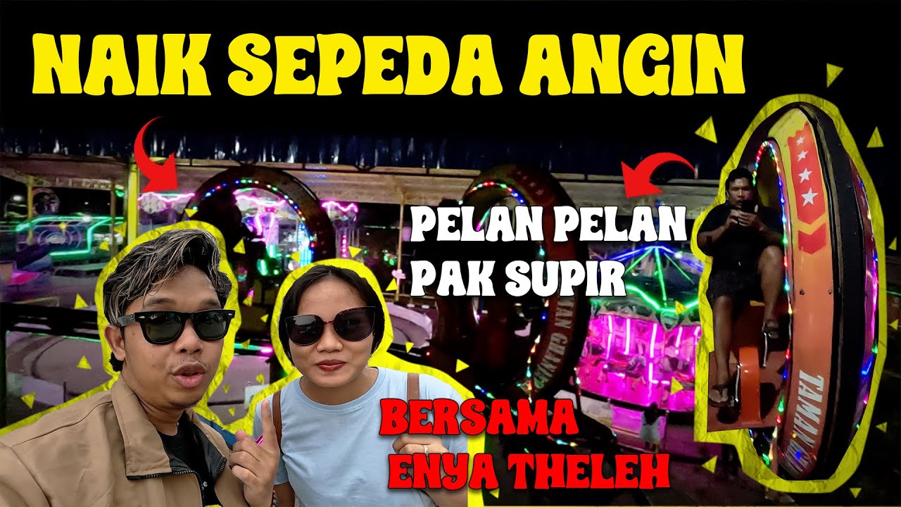 NAIK SEPEDA TERBANG DI TAMAN GANJARAN - YouTube