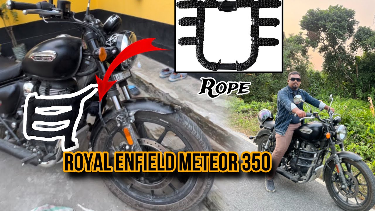 Royal Enfield Meteor 350 Leg guard rope | at Home | Daily vlogs - 11 ...