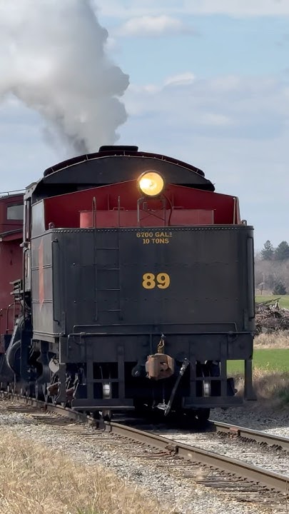 #89 passing Red Caboose Motel Strasburg Railroad #train #strasburgrailroad #steamlocomotive ...