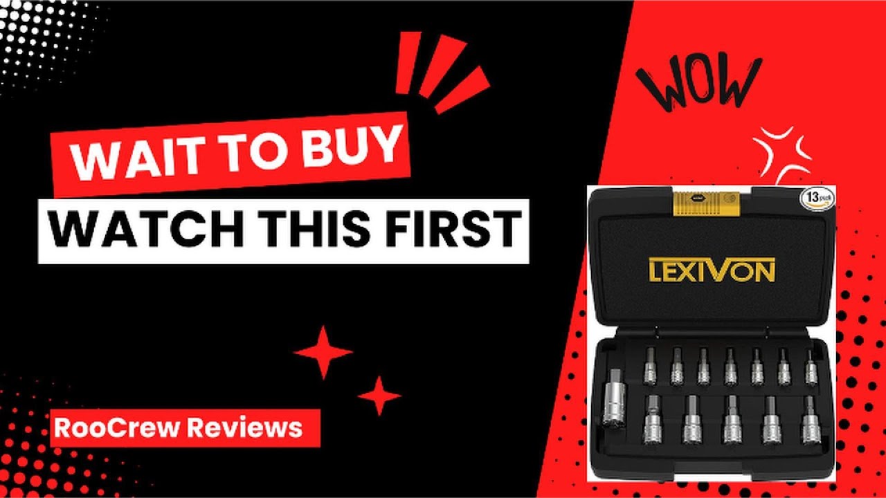 Unboxing and Review: LEXIVON HEX Bit Socket Set - Premium S2 Alloy ...