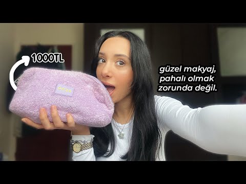 Sadece 1000TL’ye Makyaj Çantası Yaptım🫣🙈